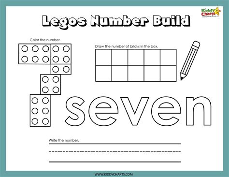 Lego Numbers Building Activity Printable Maths