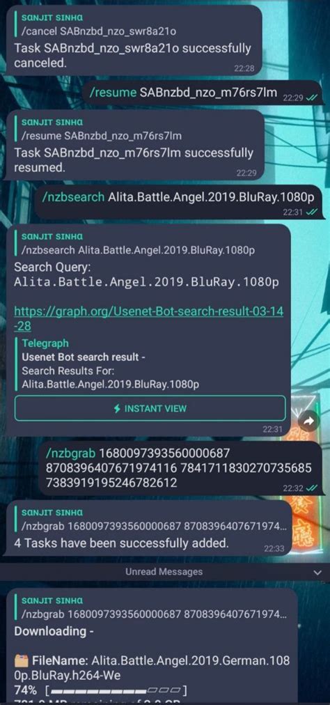 Github Sanjit Sinha Tg Usenetbot Telegram For Interacting With