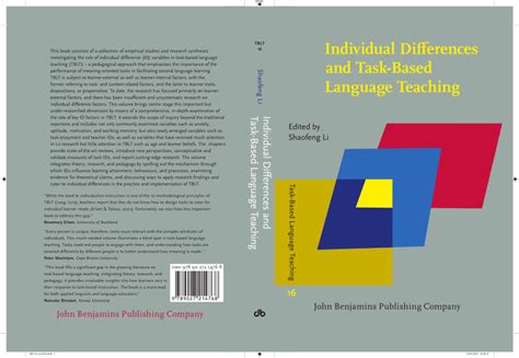 Pdf Individual Differences And Task Based Language Teaching