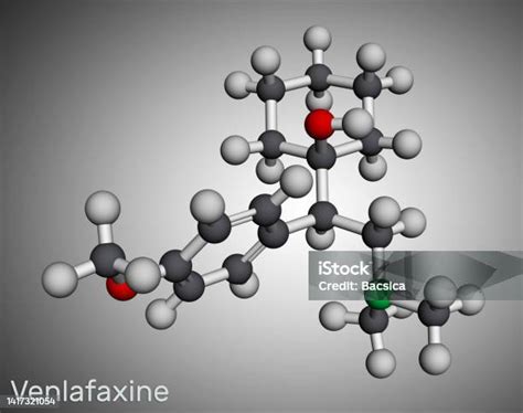Venlafaxine 항우울제 약물 분자 그것은 주요 우울증의 치료에 사용됩니다 분자 모델 3d 렌더링 3차원 형태에 대한 스톡 벡터 아트 및 기타 이미지 Istock