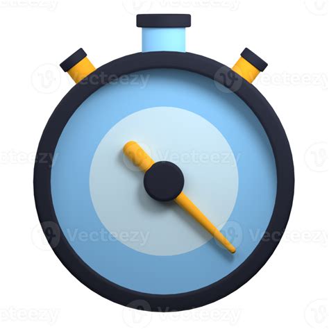 3d Stopwatch Icon 3d Render Timer Icon 3d Rendering Cartoon Style Stopwatch Icon 3d Rendering