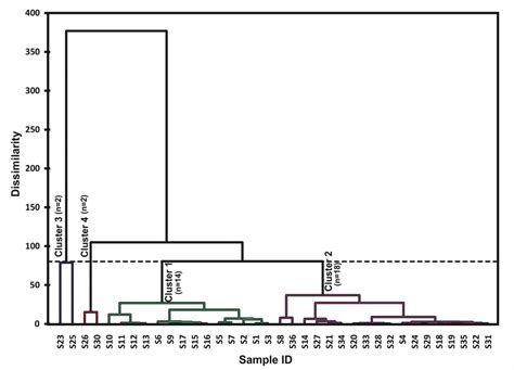 Dendrogram Of Agglomerative Hierarchical Cluster Analysis Ahc Of