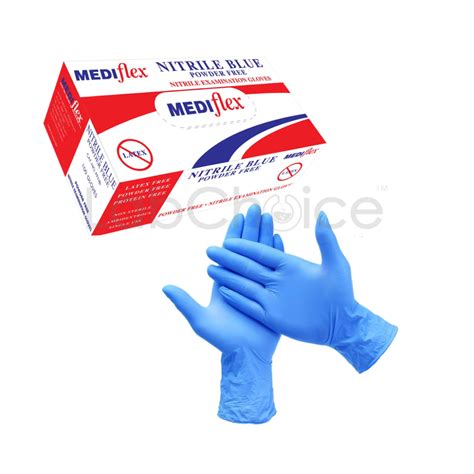 Blue Nitrile Gloves Powder Free Lab Grade Labchoice Au