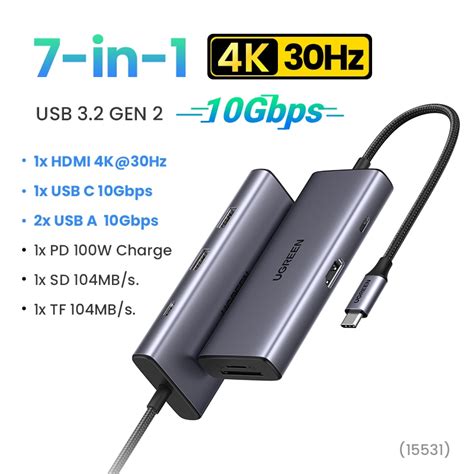 Đại lý phân phối Hub USB C in ra HDMI K Hz USB Type C USB A