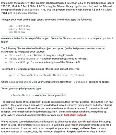 Implement The Readerswriters Problem Solution