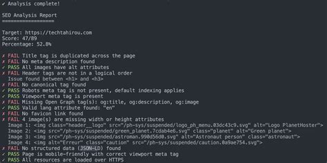 Github Latomate07seoscript A Comprehensive Seo Analysis Tool For
