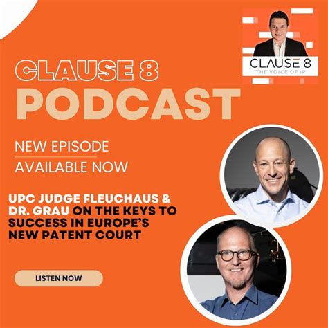 Clause 8 Upc Judge Michael Fleuchaus And Dr Benjamin Grau On Europes