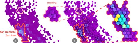 Juxtaposition Of A A Heat Map And B A Honeycomb Plot Of The