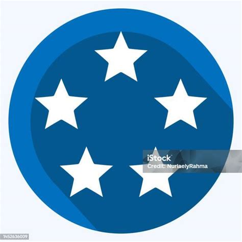 아이콘 별 다섯 개 별 기호와 관련이 있습니다 긴 그림자 스타일 심플한 디자인 편집 가능 간단한 그림입니다 간단한 벡터 아이콘 금 금속에 대한 스톡 벡터 아트 및 기타