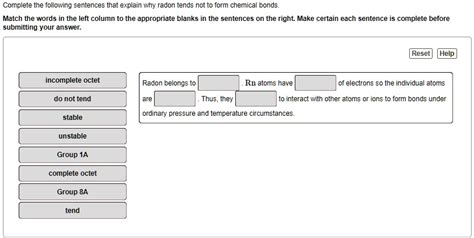 Solved Match The Words In The Left Column To The Appropriate Blanks In