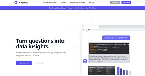 Blaze Sql Ai Reviews Use Cases Pricing And Alternatives