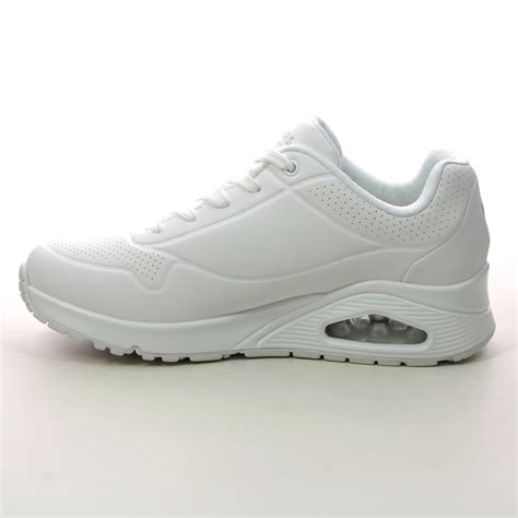 Skechers Uno Stand Air W White Womens Trainers 73690