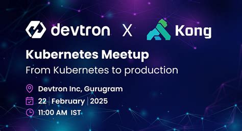 Kubernetes Devtron Cloudnative Devops Meetup Kong Tech Api