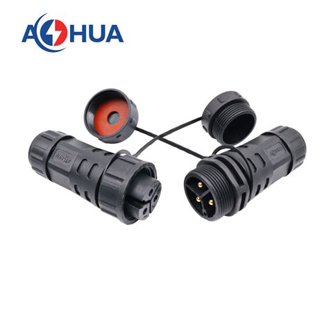 Input Power 25a 3pin M25 Male Female Waterproof Ac Wire Connector