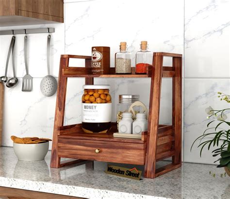 Kitchen Rack Design Wooden Simple