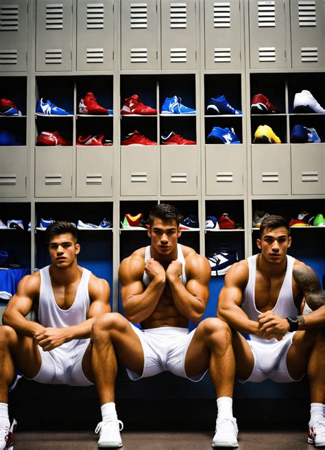 Lexica Group Of College Athletes Skinny Handsome Boxer Wrestlers