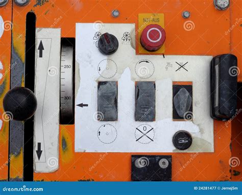 Old Control Panel Stock Image Image Of Automation Instrument