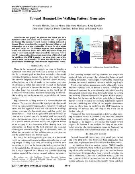 Pdf Toward Human Like Walking Pattern Generator