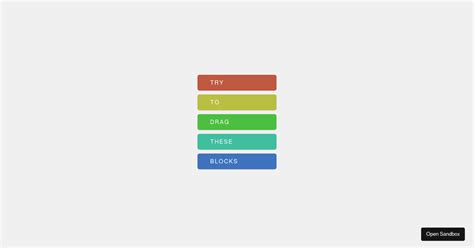 drag and rearrange react spring codesandbox
