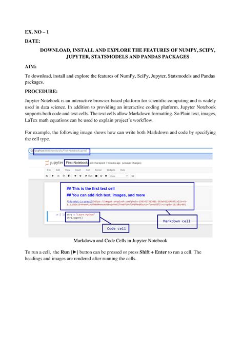 Data Science Lab Manual Ex No 1 Date