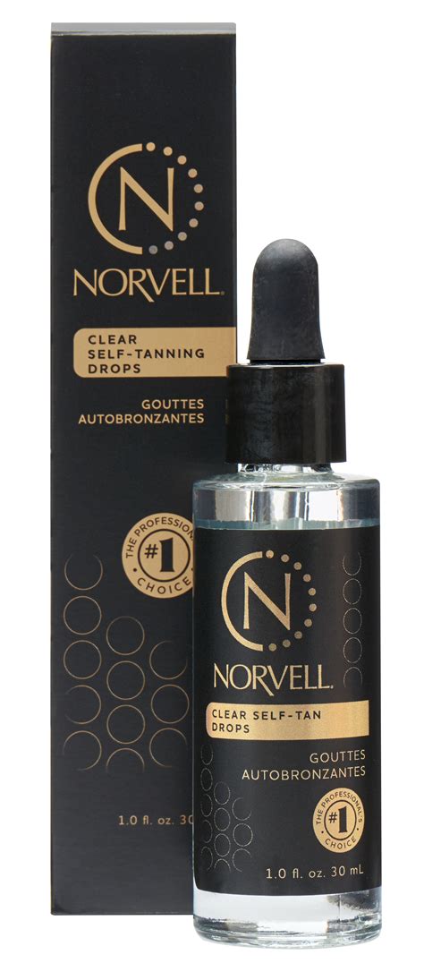 Norvell Glow System Clear Self Tanning Drops Sunless Inc