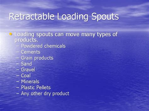 Retractable Loading Spouts Why Are They Used Loading