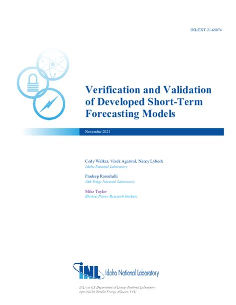 Pdf Verification And Validation Of Developed Short Term Forecasting Models