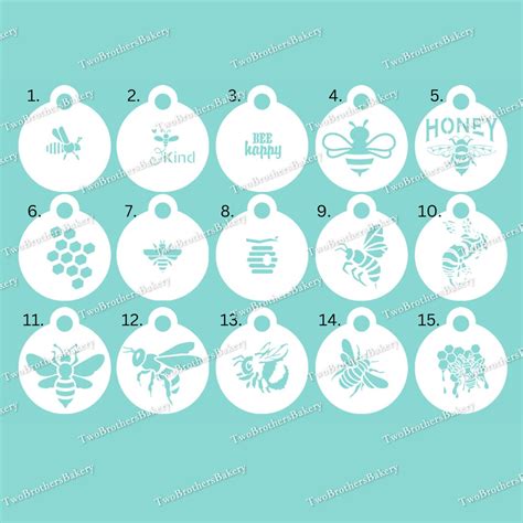 Bee Stencils Beehive Stencil Be Kind Stencil Honeycomb Stencil Bee Party Favors Bee