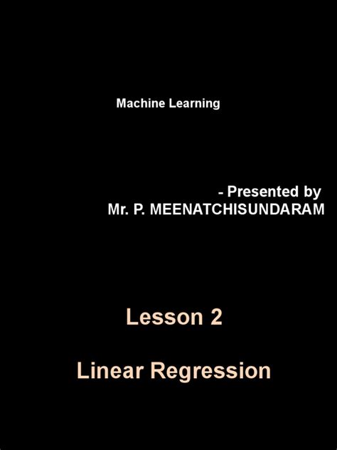 ml linear regression pdf regression analysis linear regression