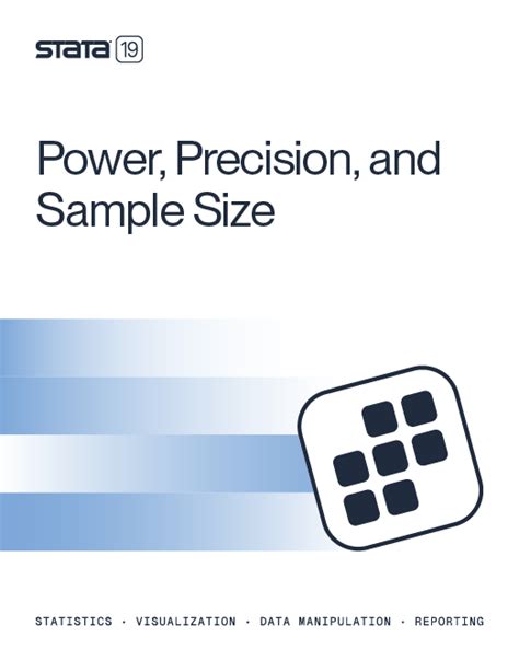 Power Precision And Sample Size Reference Manual Stata Press
