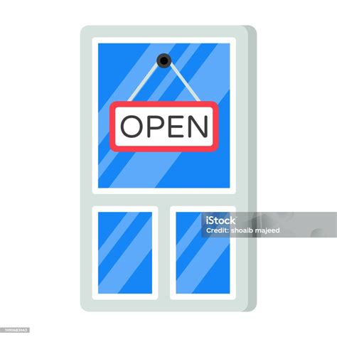 벡터 플랫 아이콘 디자인 그림을 엽니다 흰색 배경에 쇼핑 및 전자 상거래 기호 Eps 10 파일 가정 생활에 대한 스톡 벡터 아트 및 기타 이미지 Istock