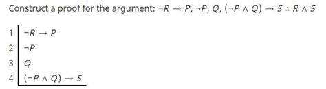 solved logic construct a proof for the argument ¬p → ¬q q