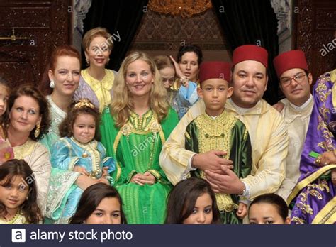 Moroccos King Mohammed Vi 2nd From R And His Wife Lalla Salma 2nd
