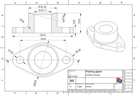 freecad tutorial techdraw workbench 3 3 xsim