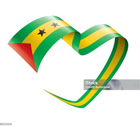 상투메 프린시페 국기 흰색 바탕에 벡터 일러스트 레이 션 국가 관광명소에 대한 스톡 벡터 아트 및 기타 이미지 국가 관광명소 국기 기 Istock