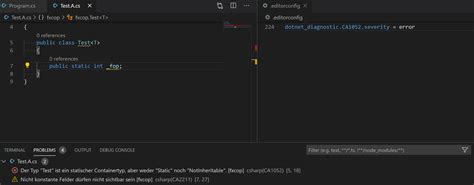 Editorconfig Net Errorcodes Have No Effect · Issue 4165 · Dotnetvscode Csharp · Github