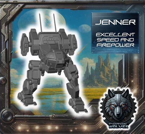 Jenner Jr7 D Proxy Mech For Battletech American Mech 6mm Sci Fi