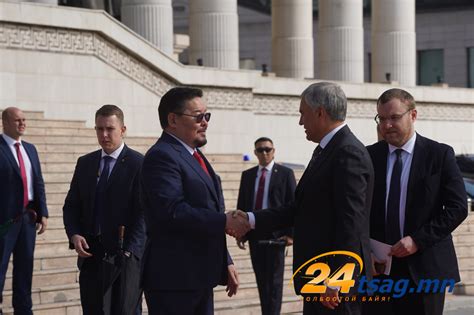 ФОТО ОХУ ын Холбооны Хурлын Төрийн Думын дарга В В Володиний айлчлал