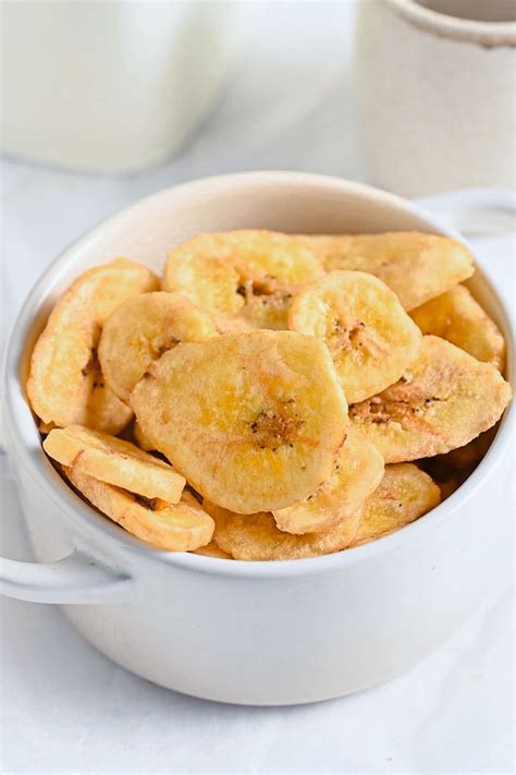 Healthy Baked Banana Chips Recipe 2 Ingredients