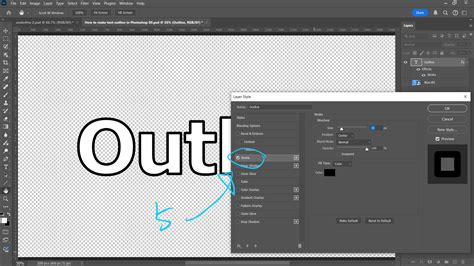 How To Add Outline To Text In Photoshop