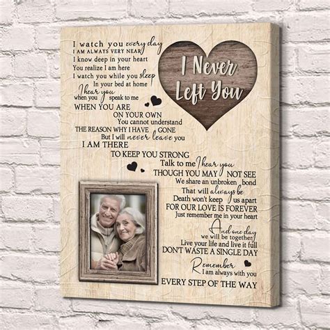 Custom Memorial Canvas Personalized Memorial Ts For Loss Of