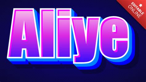 Aliye Science Text Effect Generator