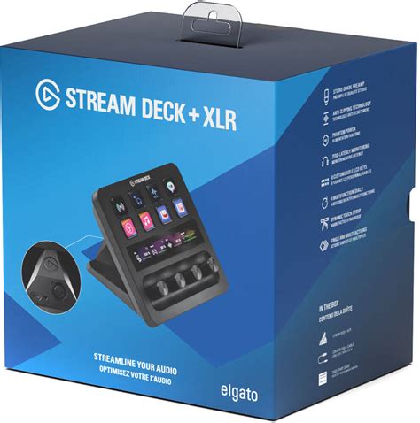 Elgato Stream Deck Kit With Xlr Dock 8x Programmable Key With Integrated Display Usb 1x Xlr