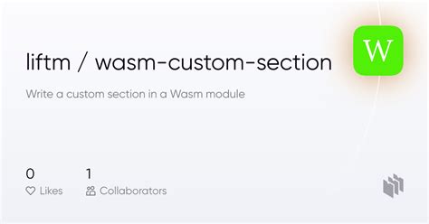 Liftmwasm Custom Section Wasmer