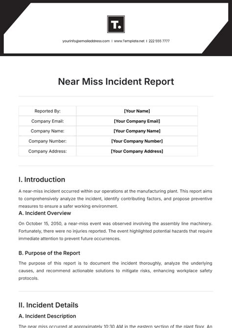 Free Laboratory Incident Report Template To Edit Online