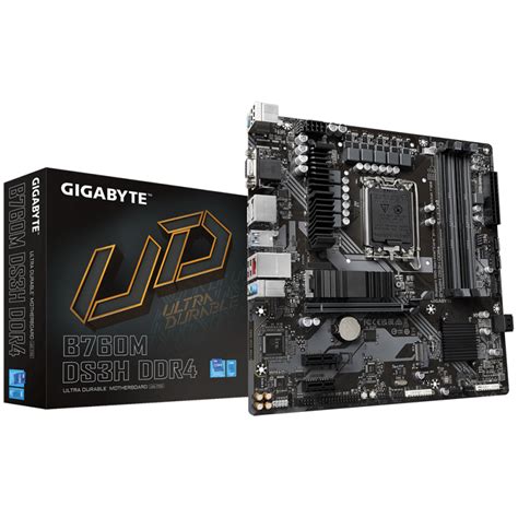 Материнская плата GIGABYTE B760M DS3H DDR4 (LGA1700, mATX) — купить по ...