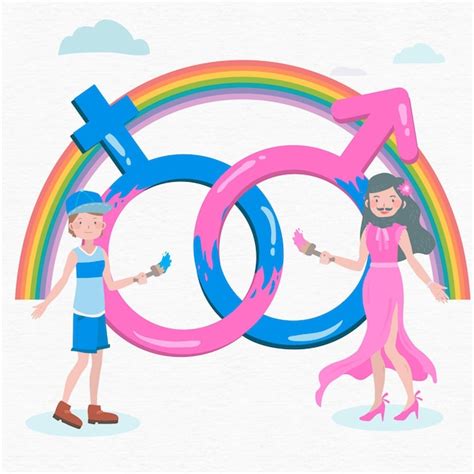 free vector break gender norms illustrated concept