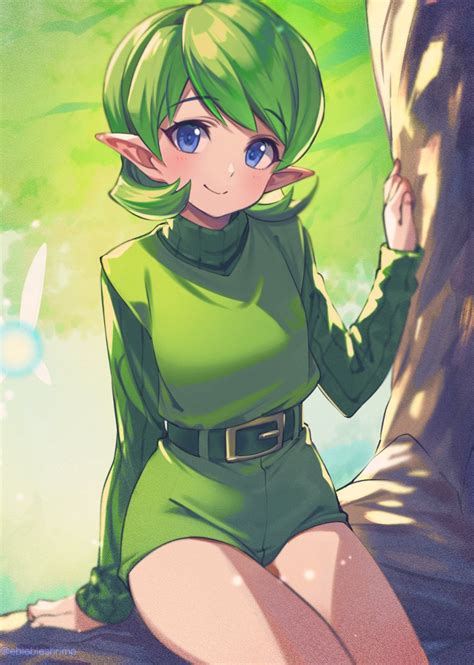 Saria The Legend Of Zelda And More Drawn By Shuri K Danbooru