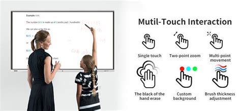 High Quality 65 Inch Finger Multi Touch Screen Smart Lcd Display Interactive Whiteboard For