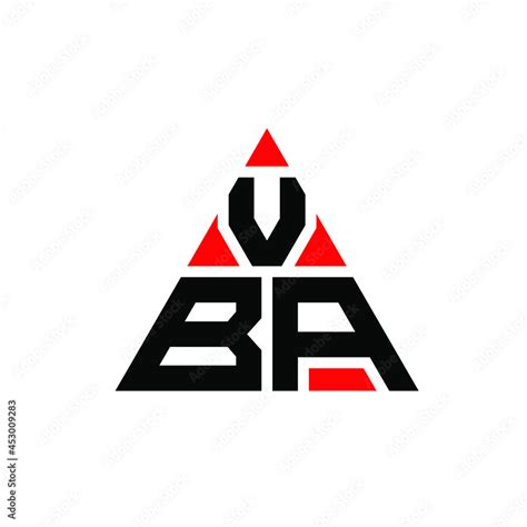 Vba Triangle Letter Logo Design With Triangle Shape Vba Triangle Logo Design Monogram Vba